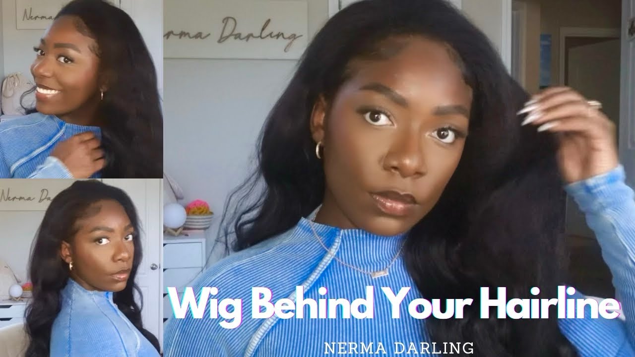 Turn your FRONTAL Wig into a HALF WIG | WEAR Your Wig BEHIND Your ...