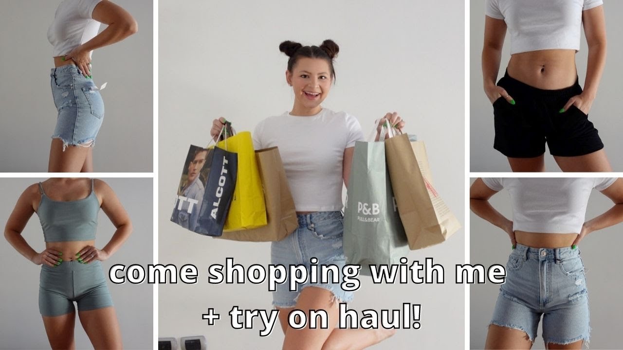 summer try on haul // come shopping with me! - YouTube