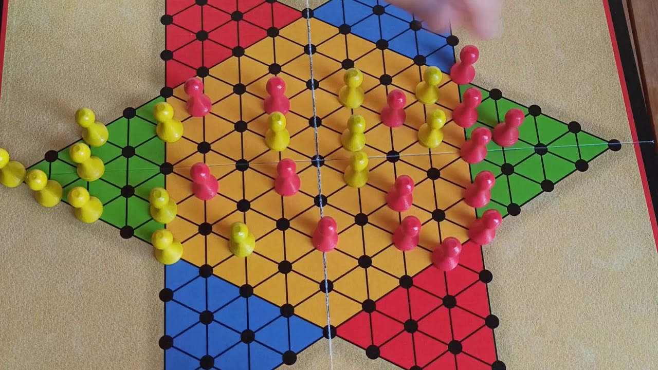 HALMA- Chinese Checkers- FULL Gameplay Ep. 21 - YouTube