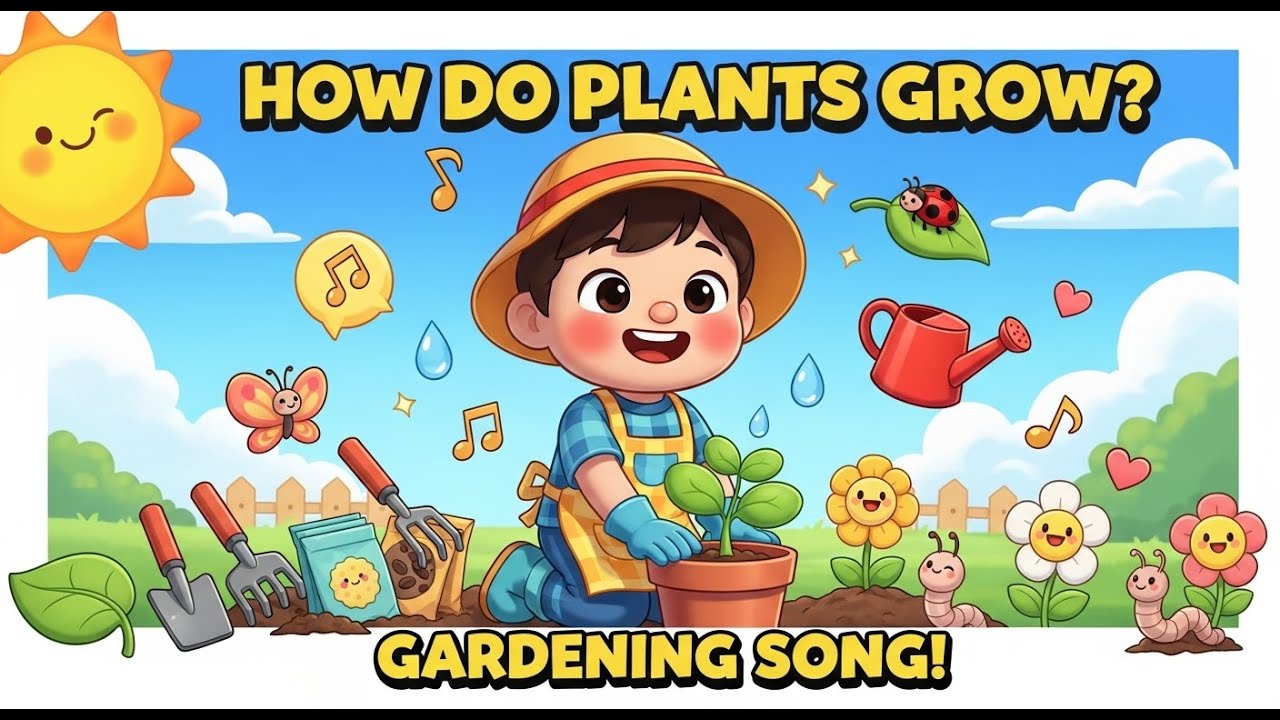 🎵 How Do Plants Grow_ (Gardening Rhyme) 🎵 || Song for Kids - YouTube
