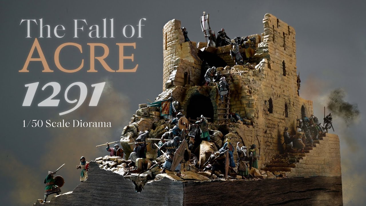 The Fall of Acre, the End of the Crusades 1291 -- 1/56 Scale Scene ...