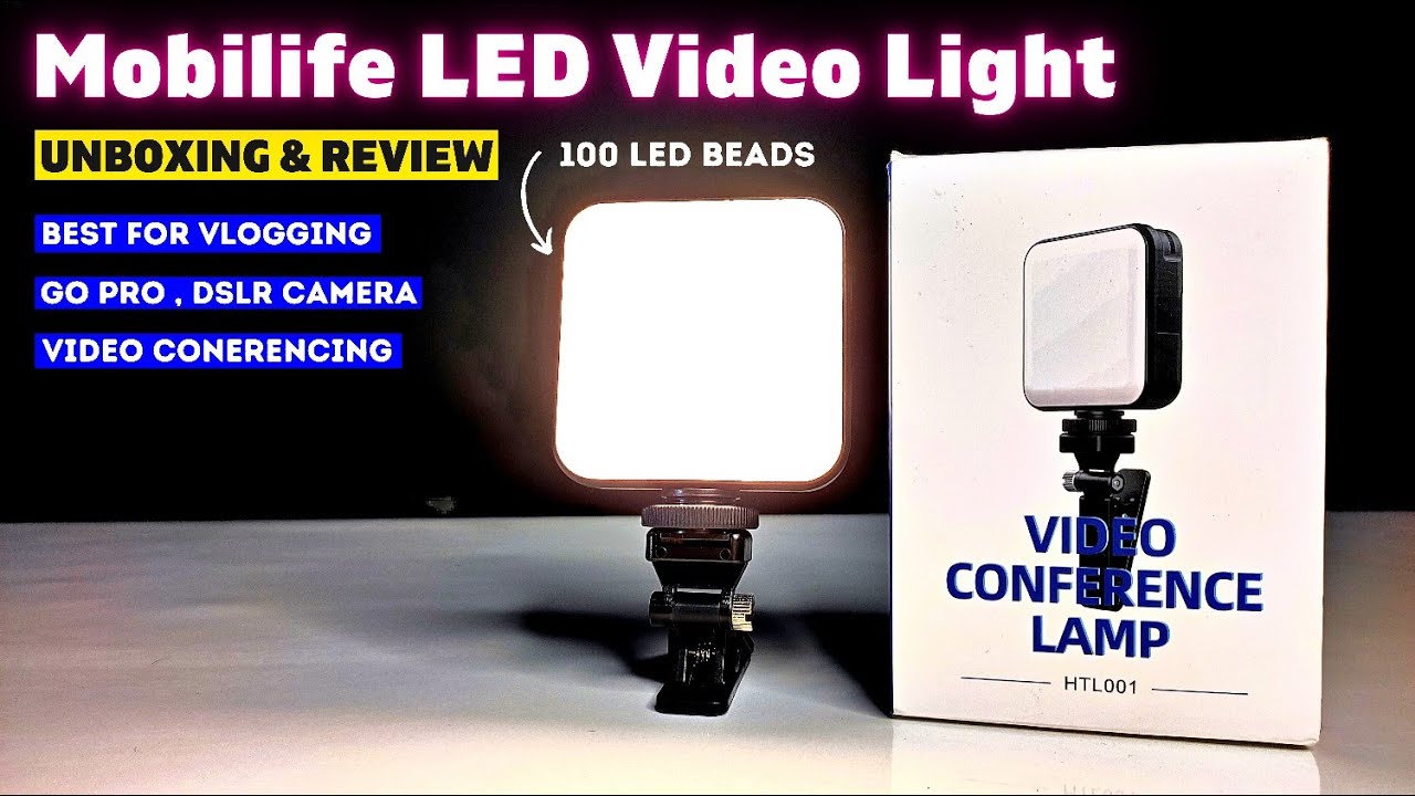 Mobilife LED Video Light Unboxing & Review🔥| Best Light For Vlogging ...
