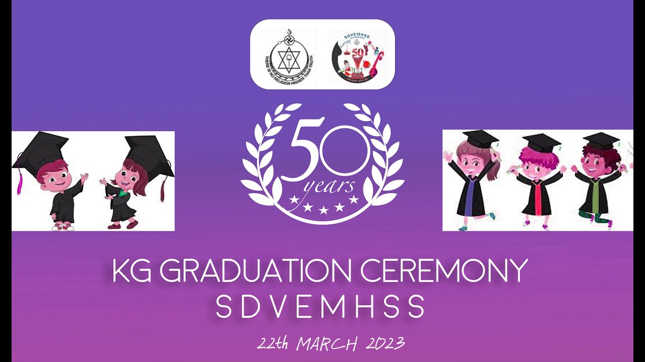 KG GRADUATION CEREMONY | SDVEMHSS | NEW - YouTube