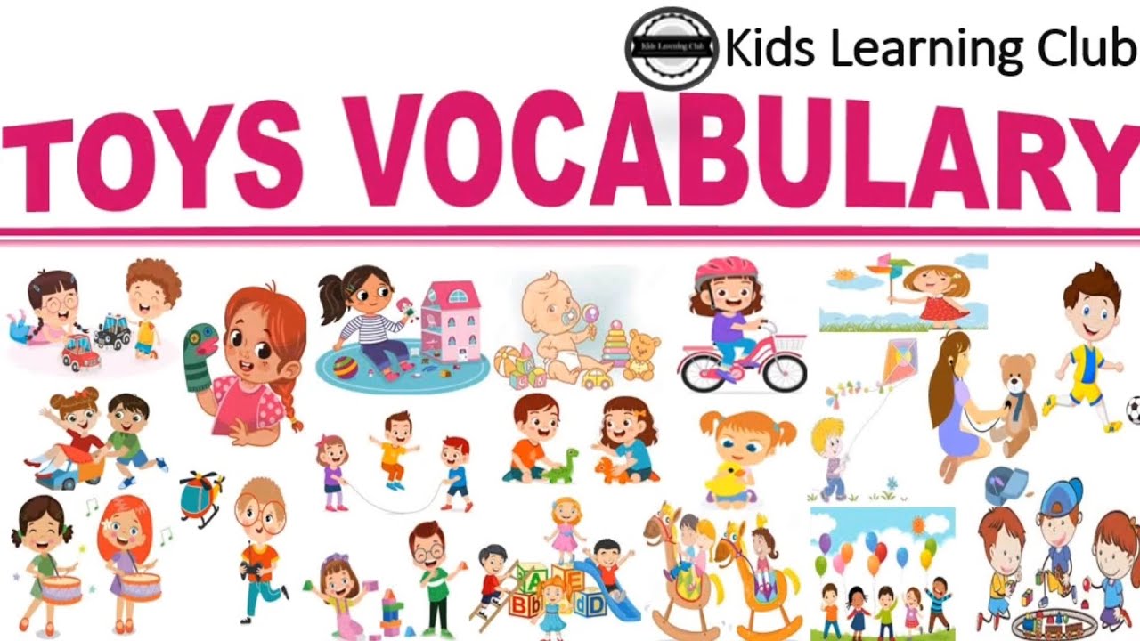 TOYS VOCABULARY|TOYS NAMES|TOYS FOR KIDS|OUTSIDE & INSIDE PLAYGROUND ...