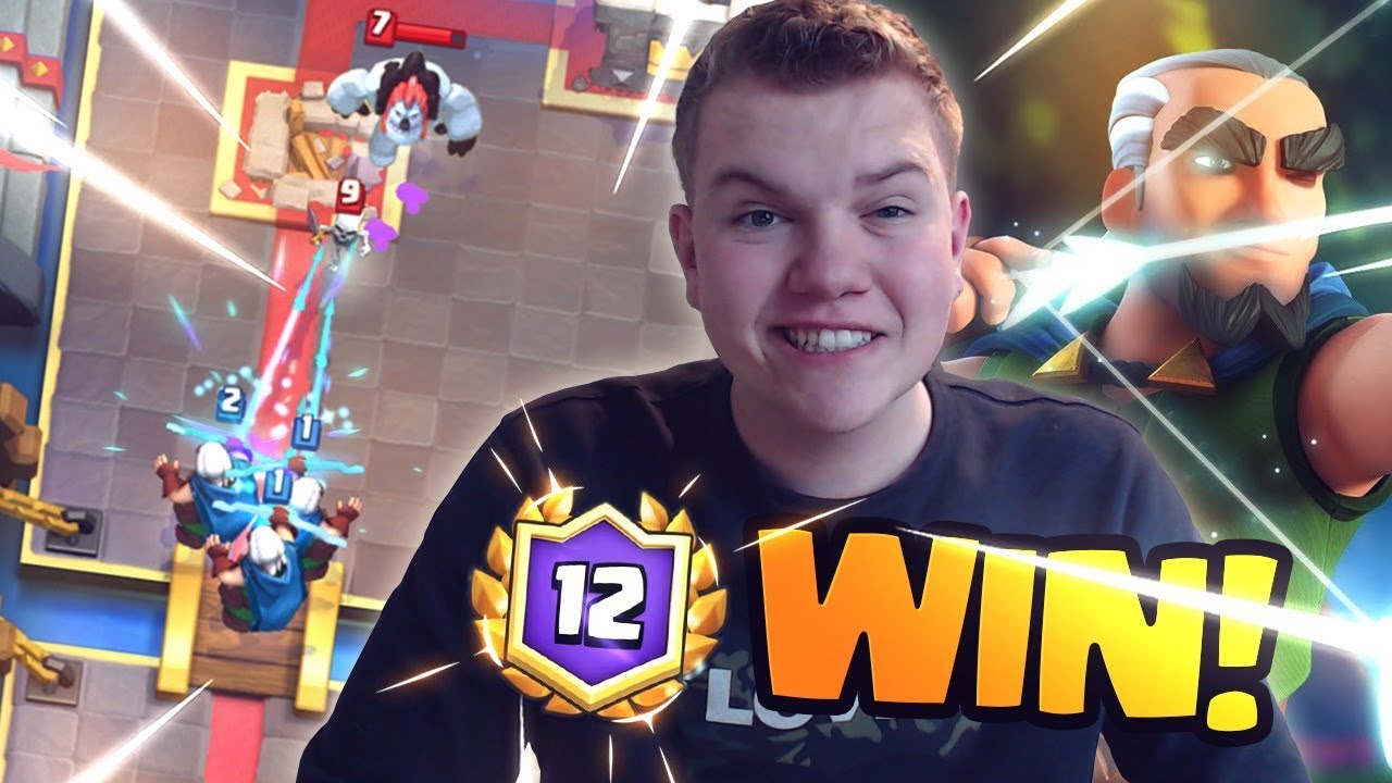 MAGIC ARCHER BROKEN?! 12 Win Prince Log Bait Deck LIVE Grand Challenge ...