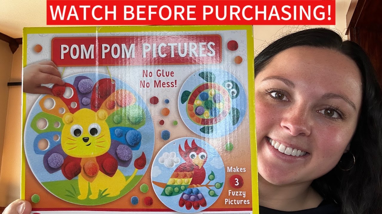 Creativity for Kids Pom Pom Pictures Review - YouTube
