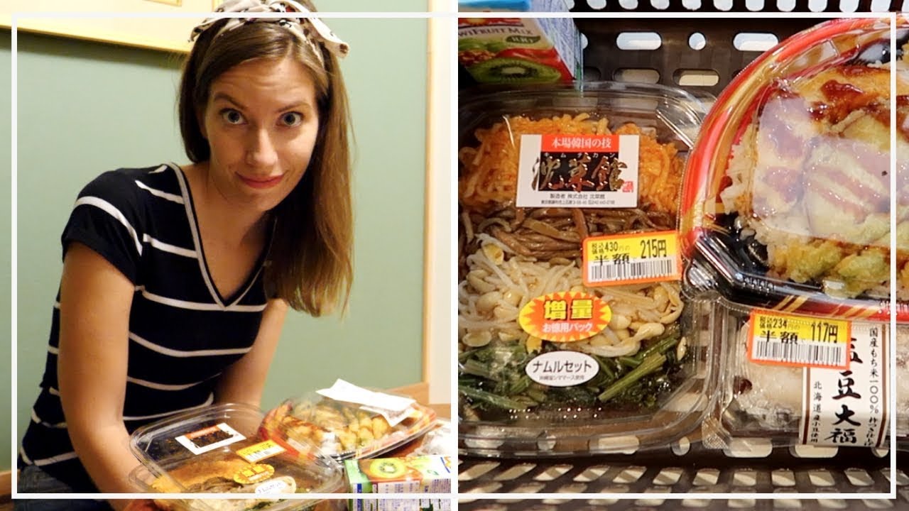 Tokyo $10 Supermarket Food Challenge 🇯🇵 What Can You Eat for 1100 Yen ...