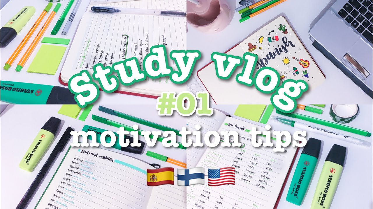 STUDY VLOG: MOTIVATIONAL | Video to Motivate to Study + Study With Me ...