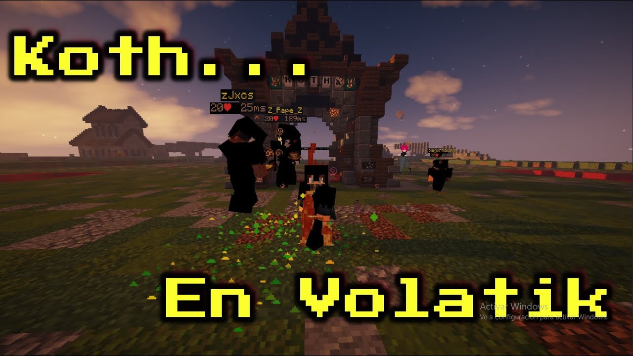 Intente ganar un koth en este servidor de minecraft...🙀 - YouTube