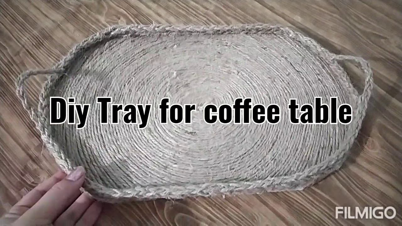 Best home decoration Idea, Diy tray with jute rope !best decoration ...