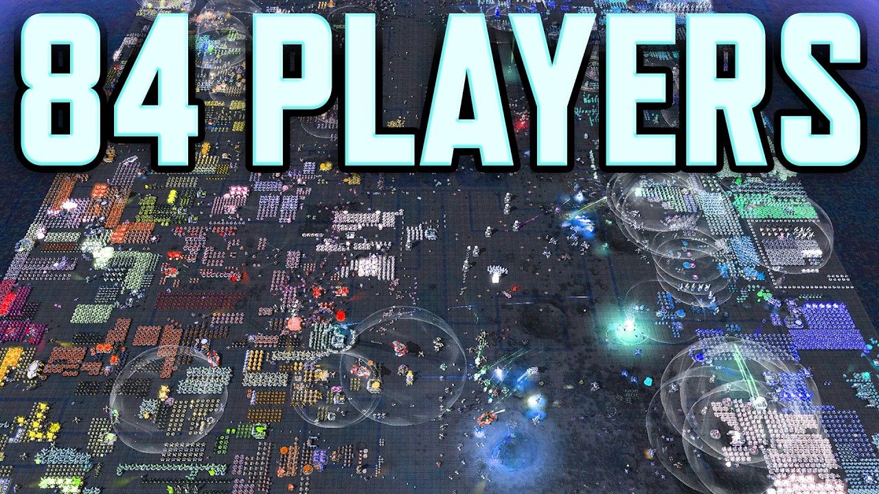 MASSIVE RTS BATTLE // 84 Players // Beyond All Reason - YouTube