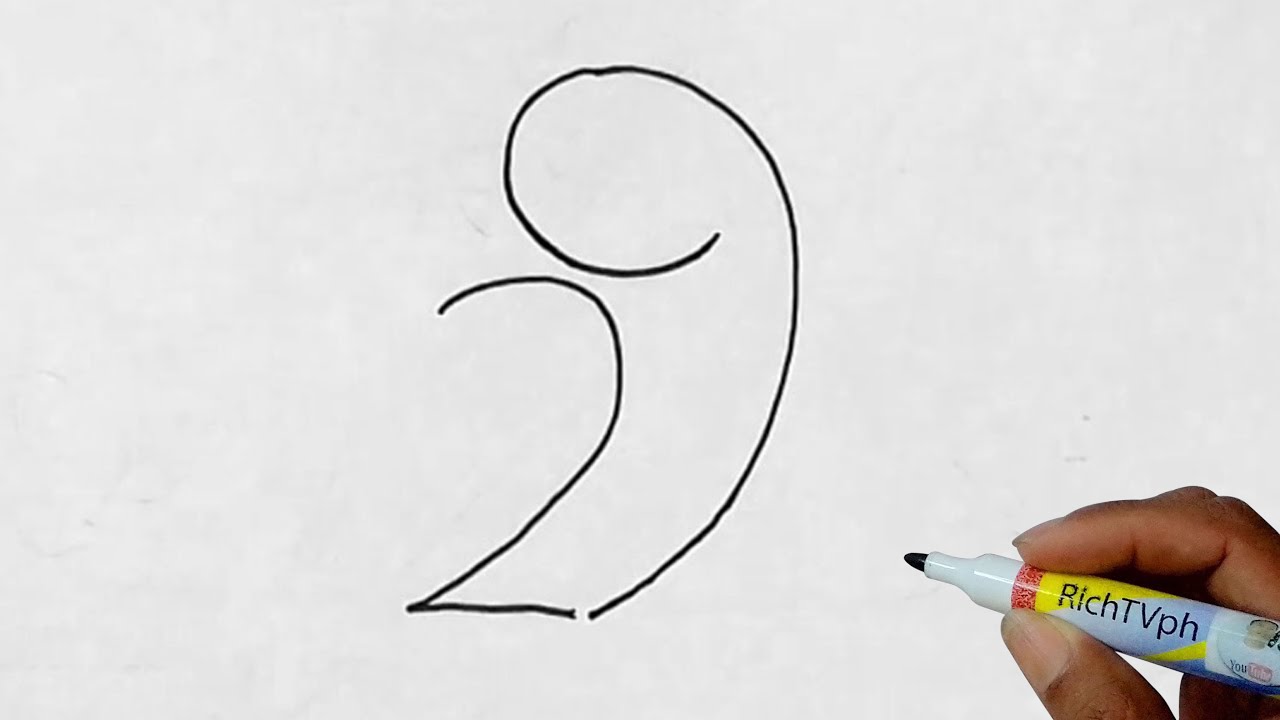 How to draw a Bird from 29 numbers | easy drawing for beginners step by ...