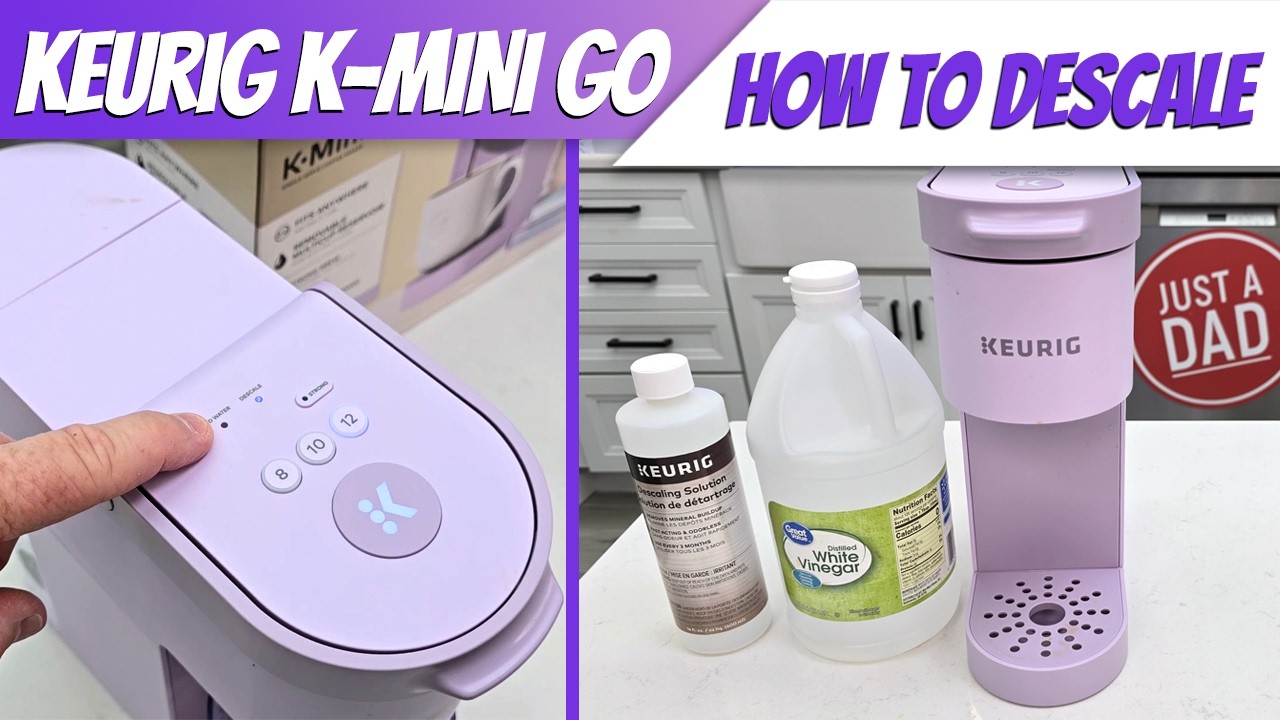 Keurig K-MINI GO How to Descale / Clean with Vinegar & Keurig Descaling ...