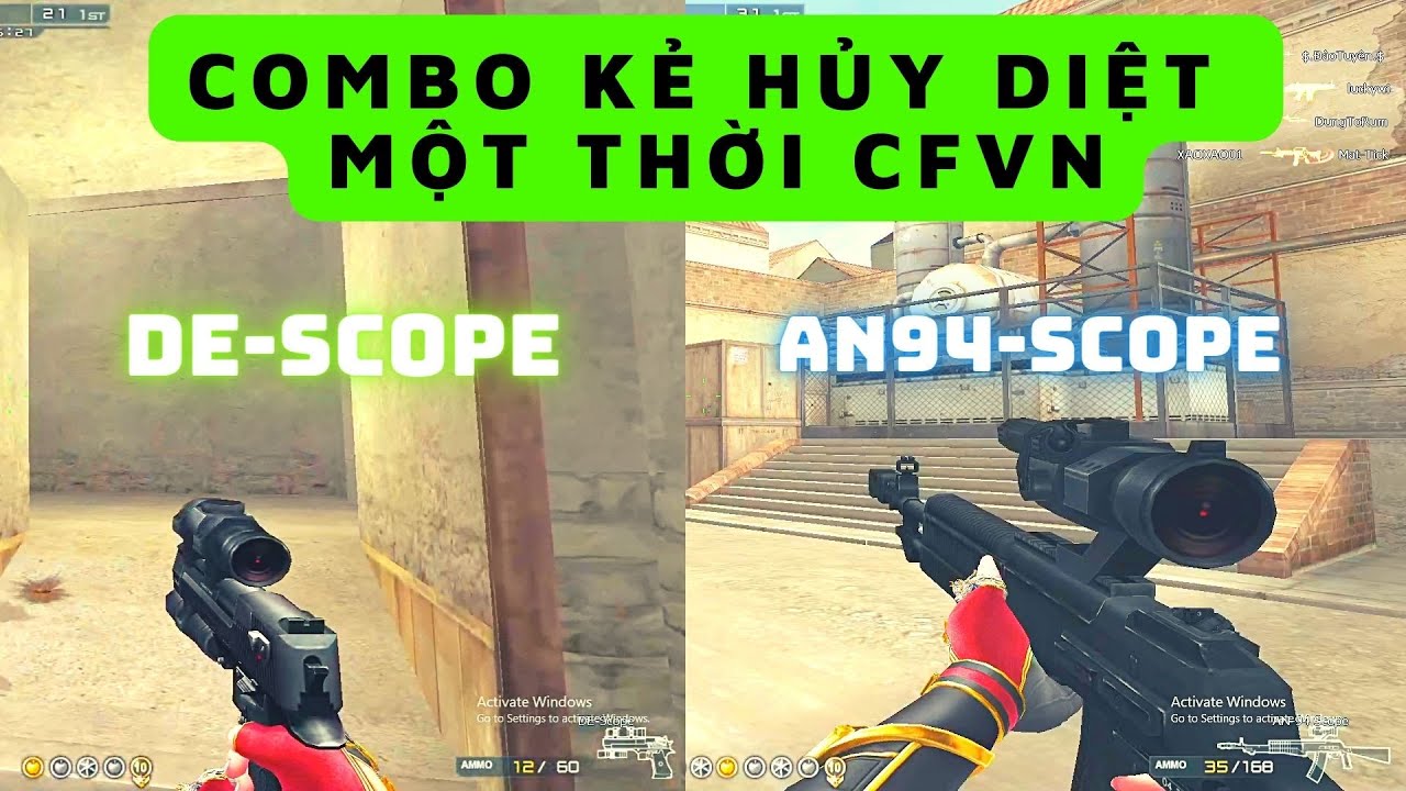 AN94-SCOPE + D.E-SCOPE | Sét súng đại gia năm xưa của Đột kích | AN94 ...