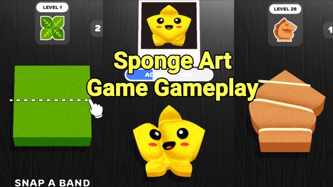 Sponge Art Game Gameplay - YouTube