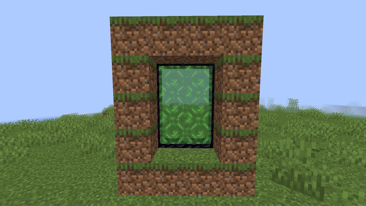 I Activated the GRASS PORTAL in Minecraft... - YouTube