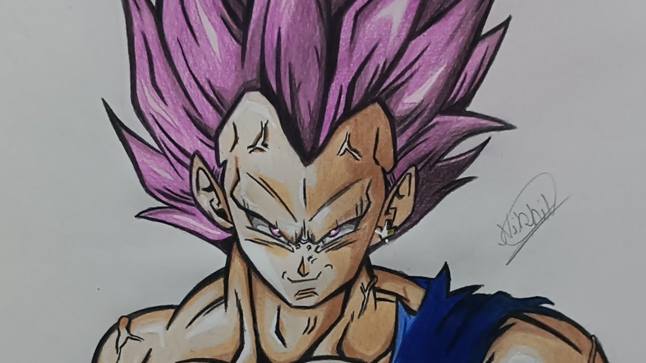 Colouring Vegeta Ultra Ego From Dragon Ball Super #vegeta - YouTube