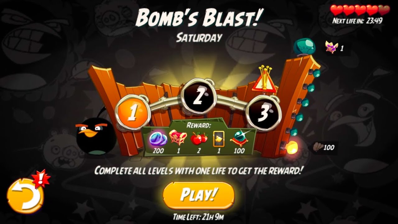 Angry Birds 2 Bomb's Blast Saturday Gameplay Walkthrough - YouTube