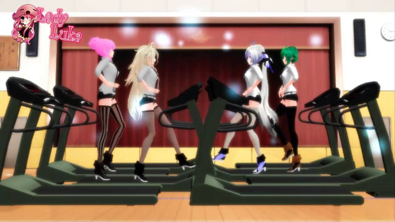 MMD- Luka♥haku♥Miku♥Ia-Here it goes again - YouTube