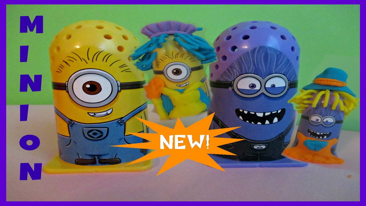 Cute Minions at Hairdresser Salon PLAy DOh Video for Kids Fun - YouTube