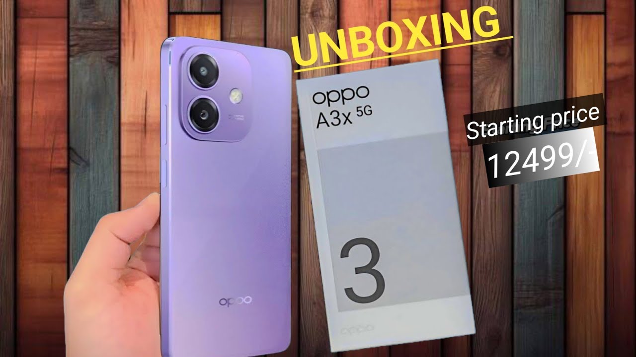 Oppo A3x 5g Unboxing & First Look - Miletry Grade Certified Smartphone ...