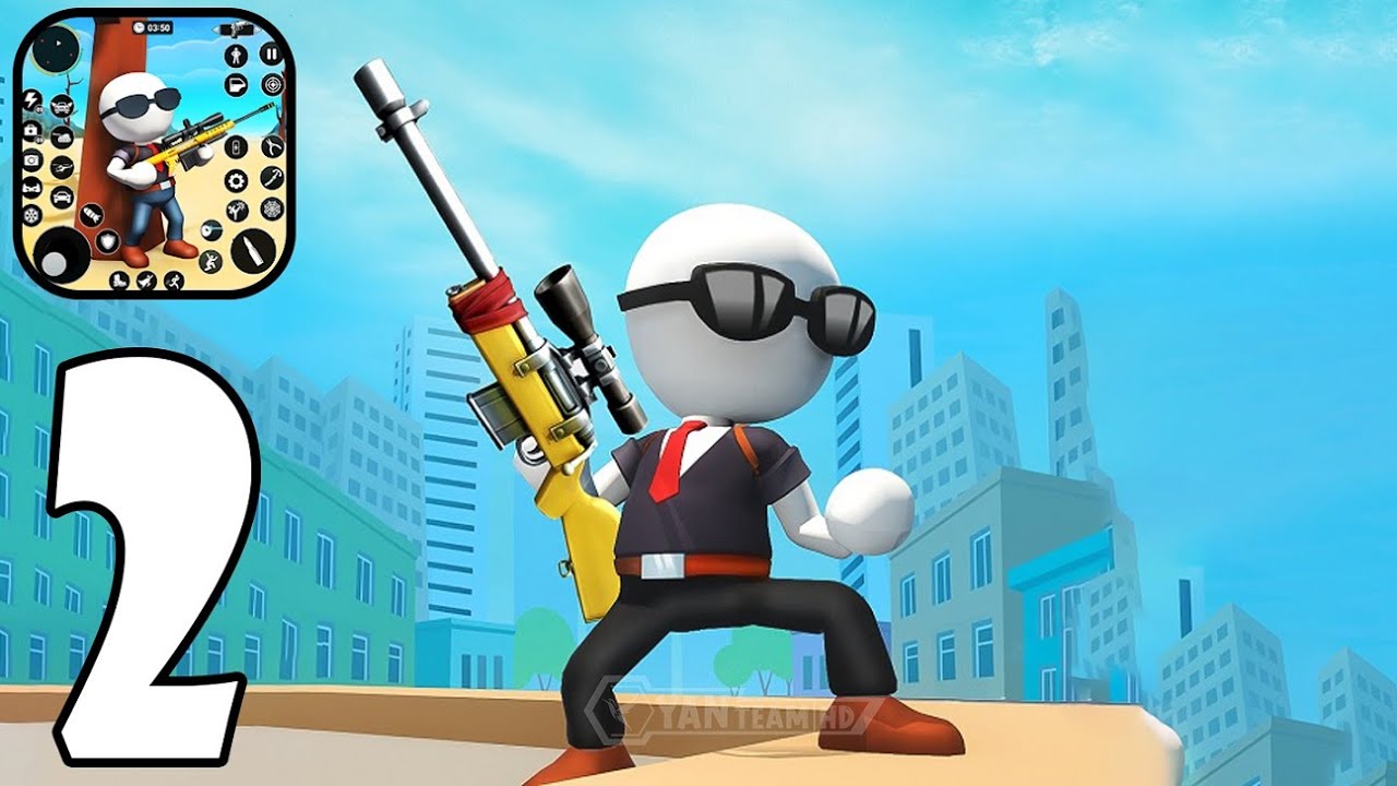 Stickman Action Sniper Shooting - Gameplay Walkthrough Part 2 Beat the ...