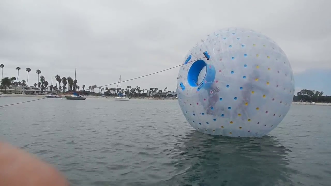Singing & Running in the Beach Ball - YouTube