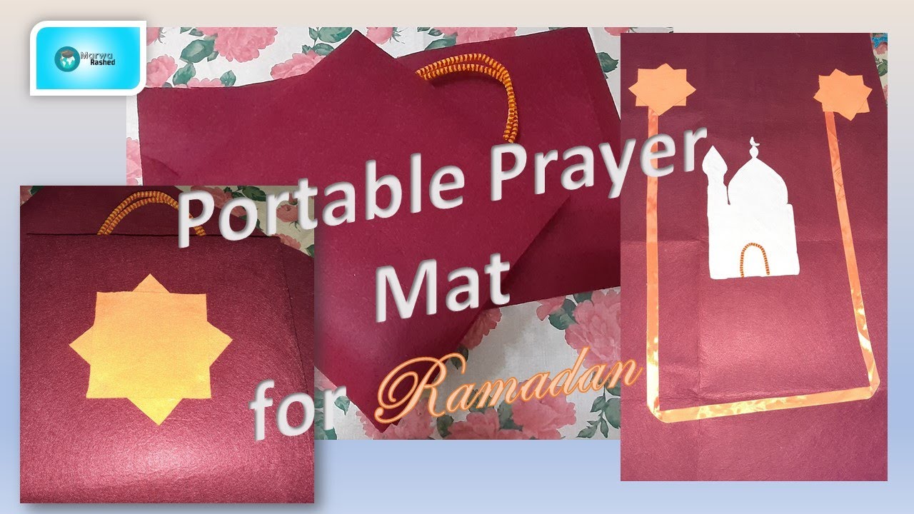 Portable Felt Prayer Mat for Ramadan- DIY Crafts- Ramadan- Felt Crafts ...