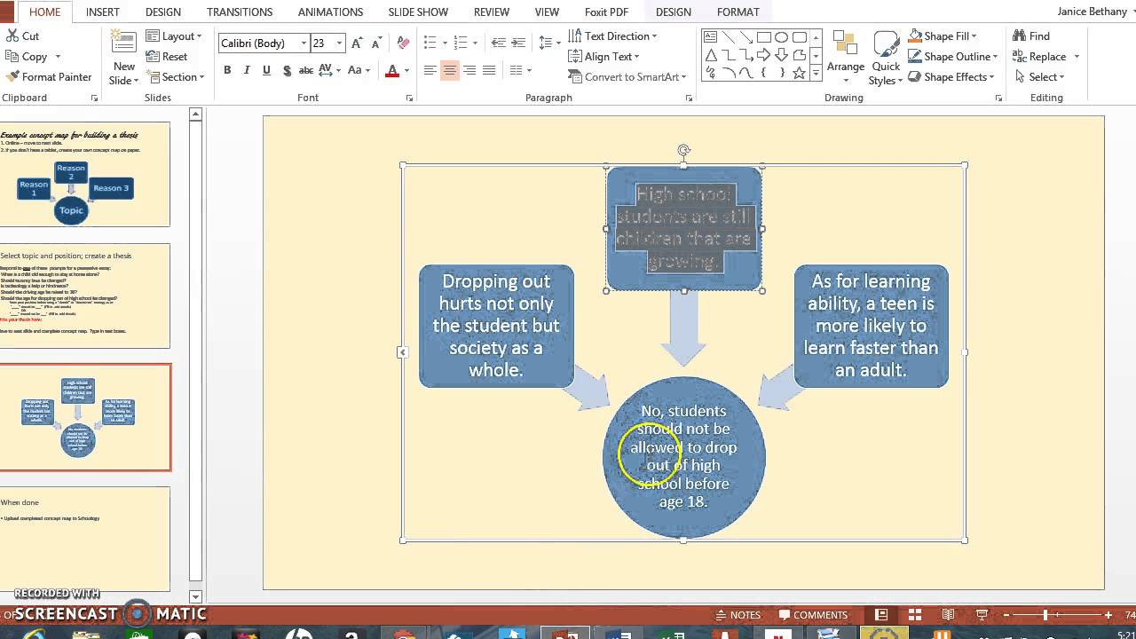 From Concept Map to Thesis, - YouTube