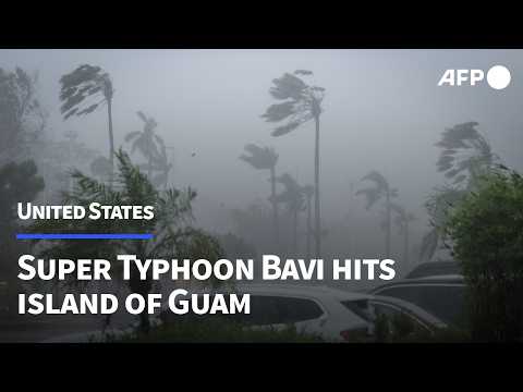 Super Typhoon Bavi lashes US island of Guam | AFP