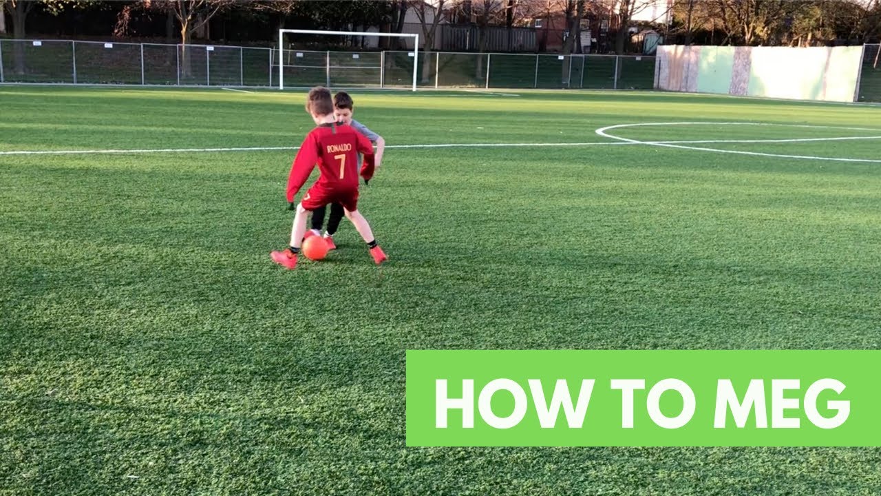 How to meg a defender in soccer - YouTube
