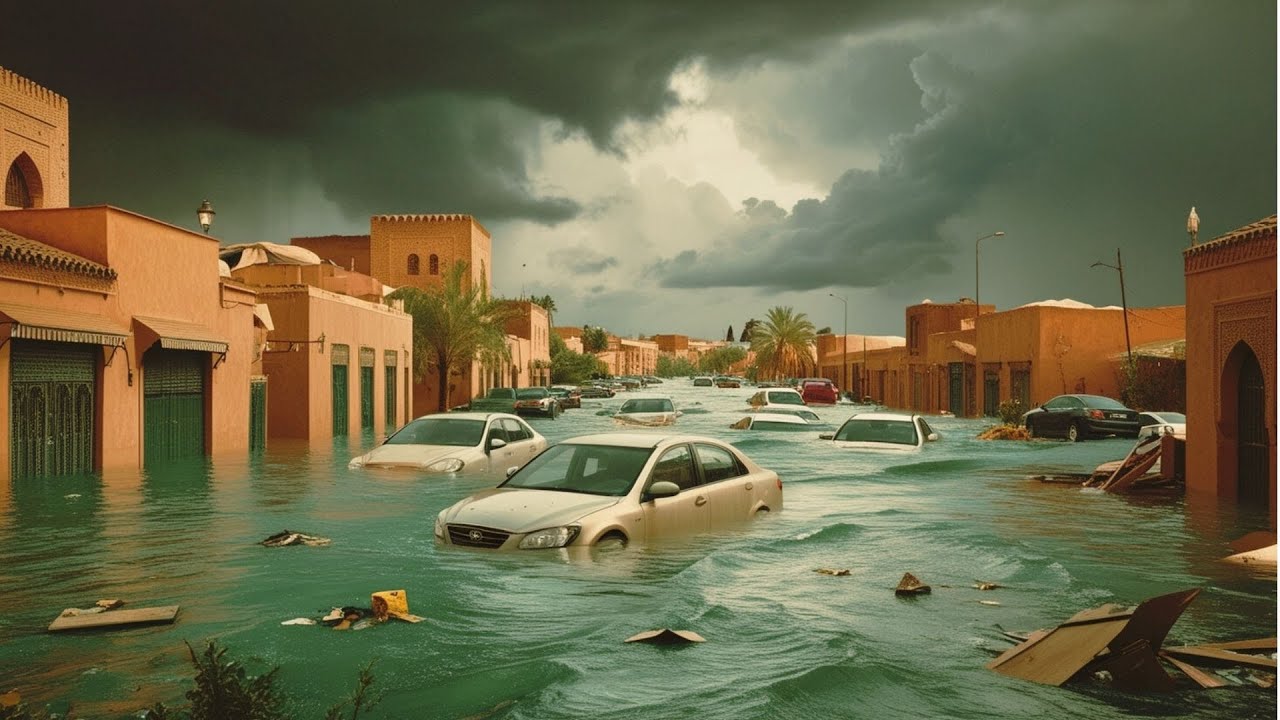 Floods Hit Morocco: Cars and Streets Underwater in Marrakech! - YouTube