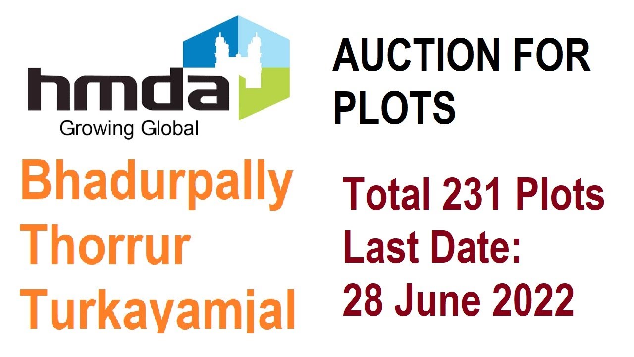 231 HMDA plots for auction at Bhadurpally,thorrur,turkayamjal|hyderabad ...