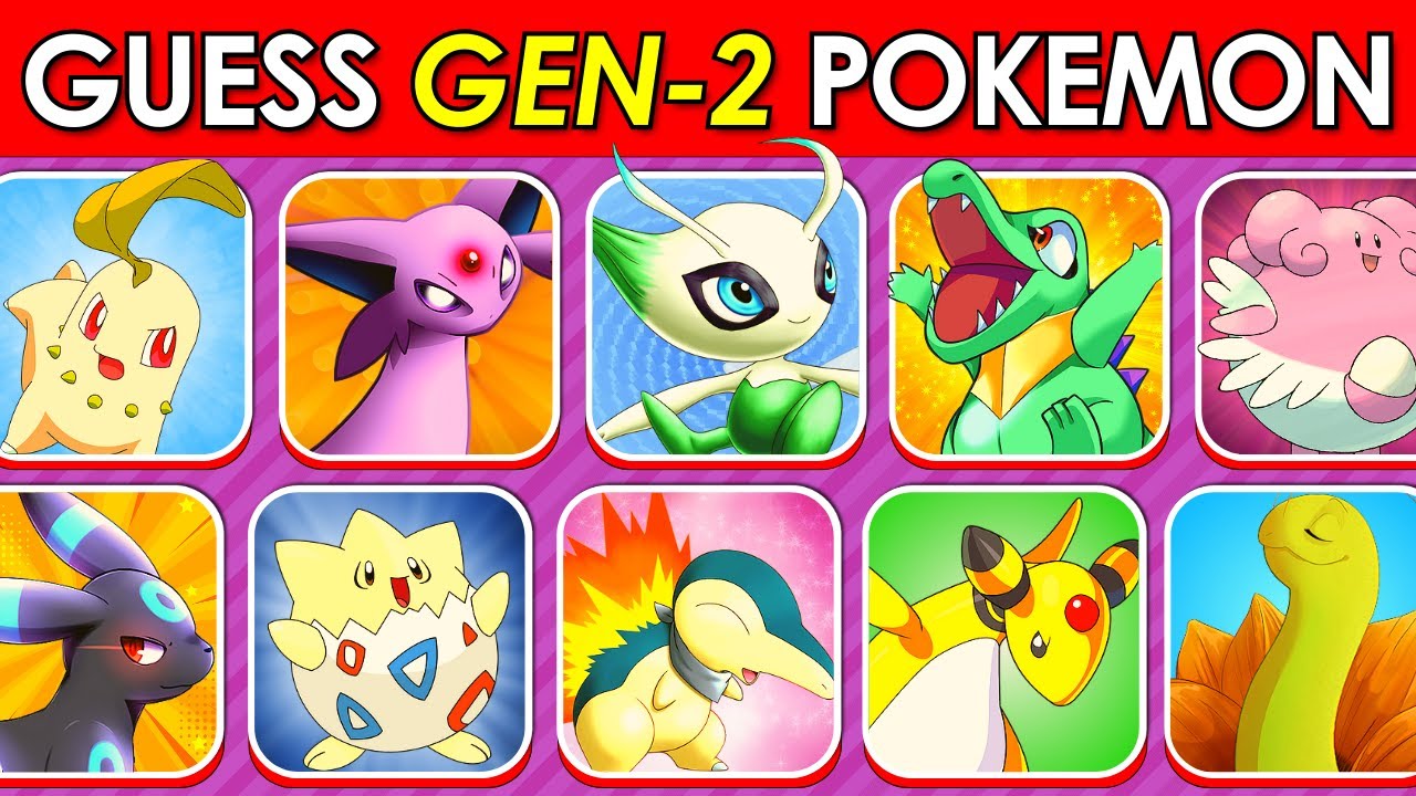 WHO'S THAT POKÉMON? ⚡ Guess 100 Pokemon (Gen 2) - YouTube