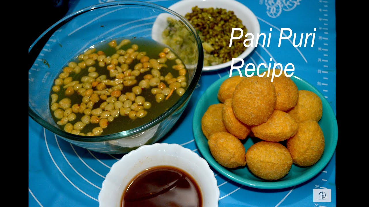 Pani Puri Recipe | Pani Puri Masala | पाणी पुरीसाठी पाणी | Ambarkar's ...