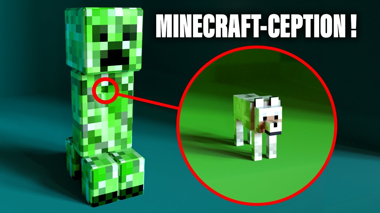 MINECRAFT INFINITE ZOOM! 3D RENDER - YouTube