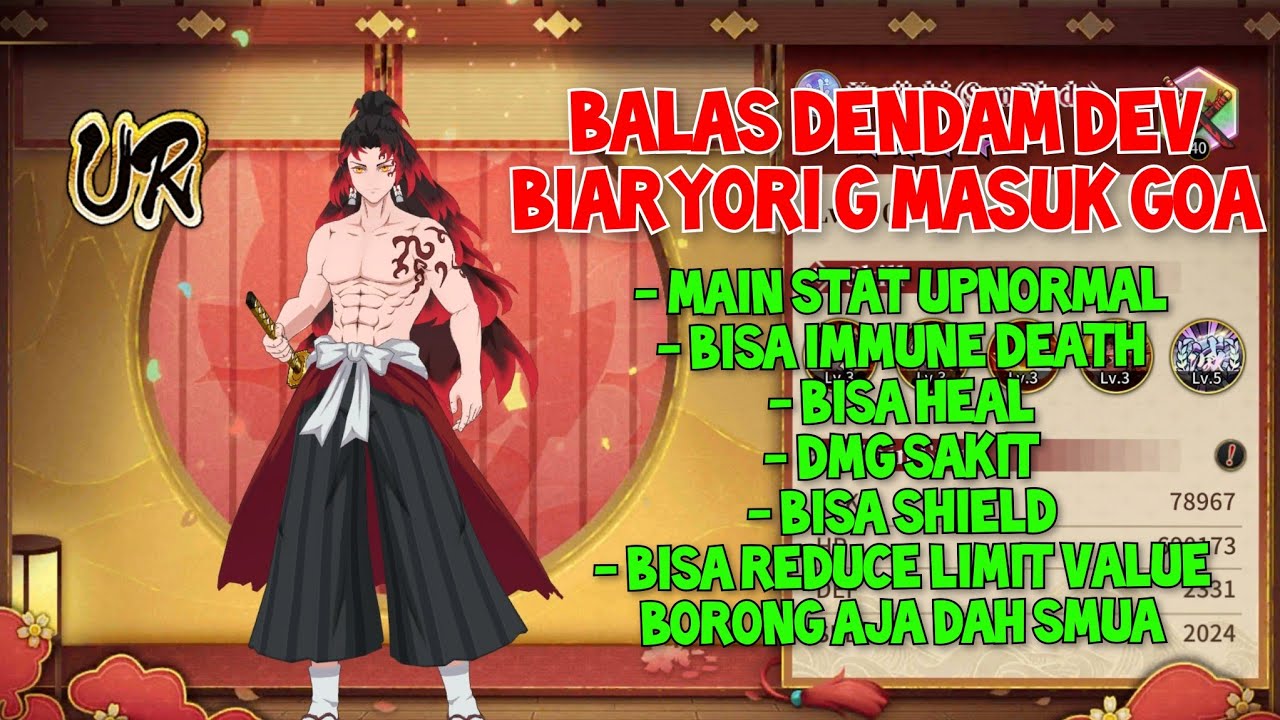 RAGE OF DEMON KING | BLADE OF HASHIRA : REVIEW YORI V2, DPS VERSI ...