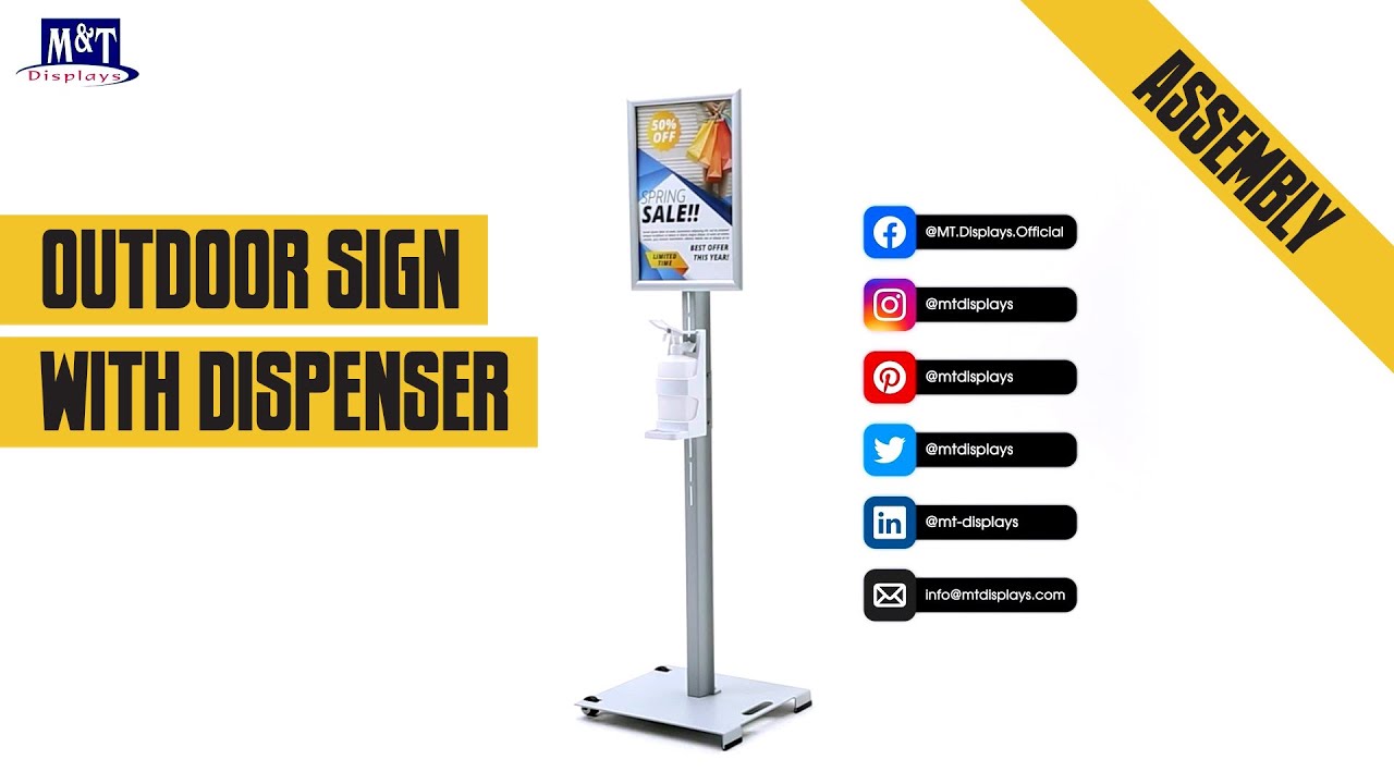 Outdoor Sign With Dispenser For Global - YouTube