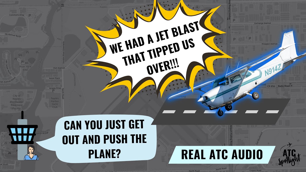 Jet Blast Tips Cessna Plane Over: ATC Audio Captures Prop Strike at ...