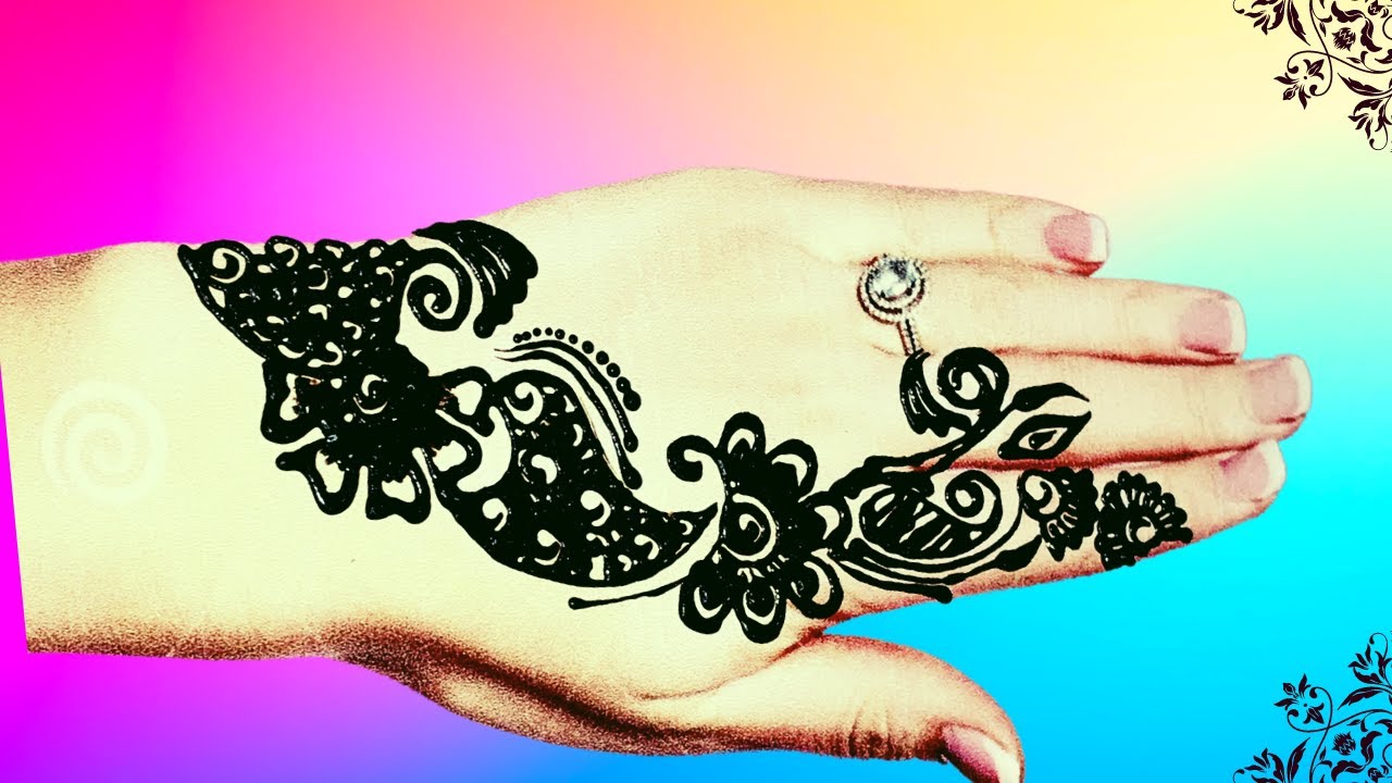 GORGEOUS MEHNDI DESIGN || simple GULF Mehndi Design || latest simple ...