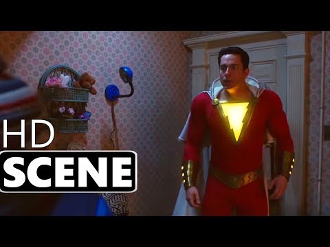 SHAZAM! - A WIZARD MADE ME LOOK LIKE THIS Scene (2019) Zachary Levi, Mark Strong, Superhero Movie