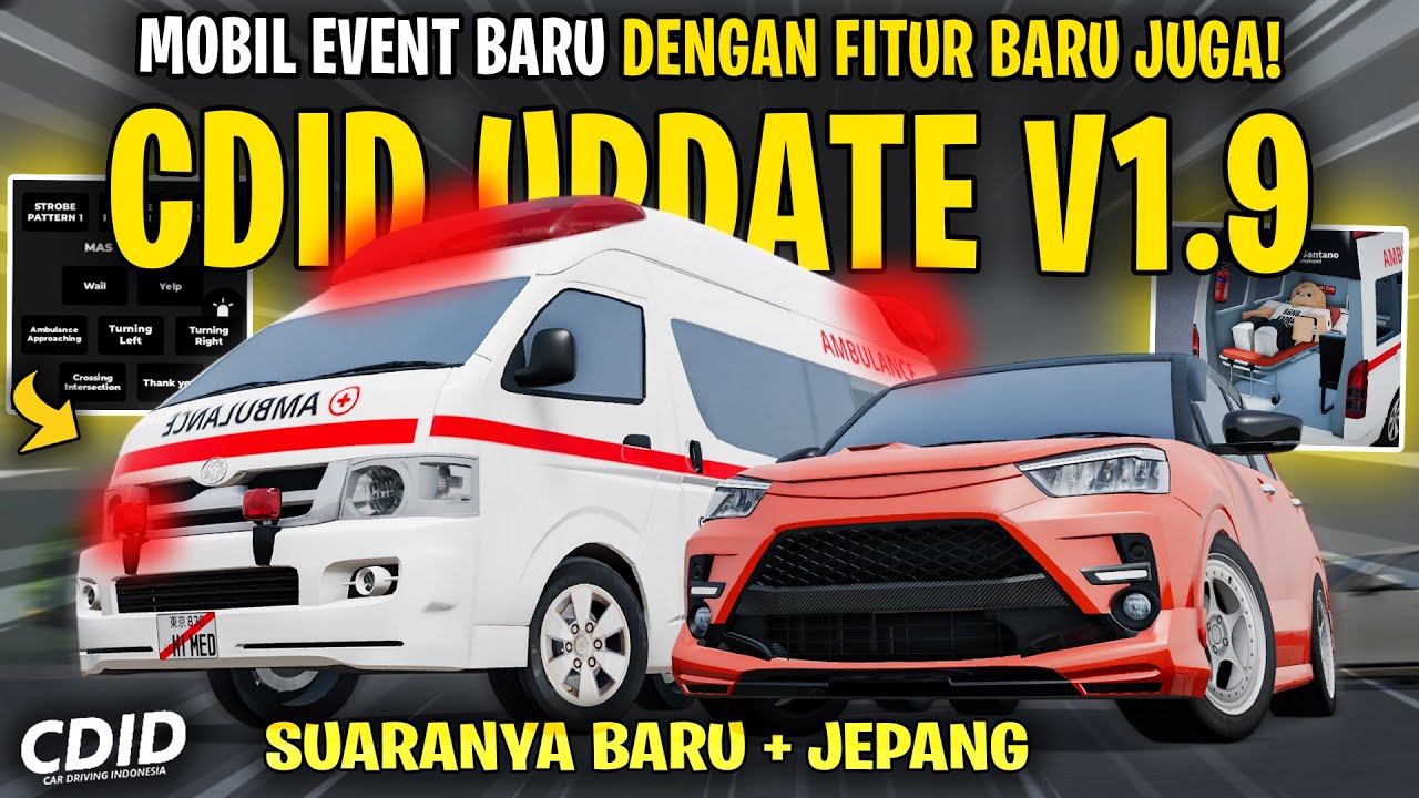 REVIEW SEMUA MOBIL BARU EVENT MINIGAME CDID UPDATE V1.9 ! SUARA JEPANG ...