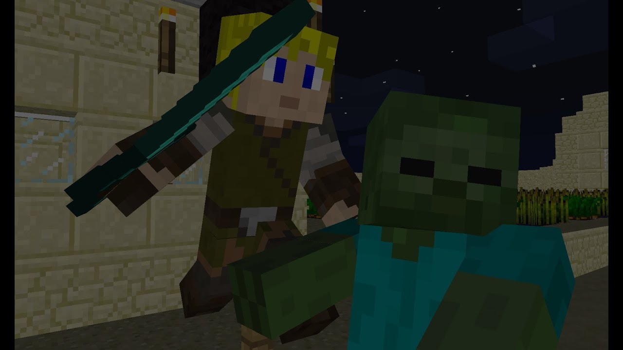 The Village Defender - Minecraft Fight Animation - YouTube