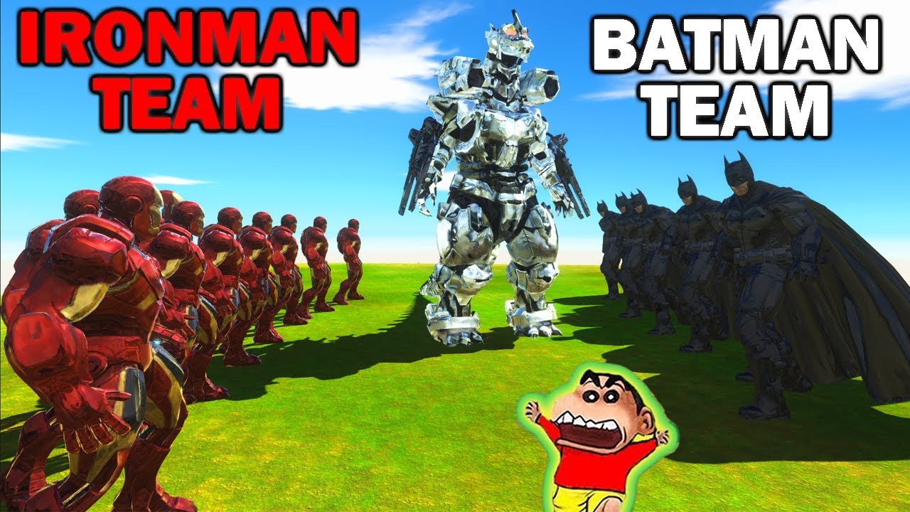 IRONMAN BATMAN SHINCHAN OGGY PLAY DEATH RUN SET BY JACK MECHA GODZILLA ...