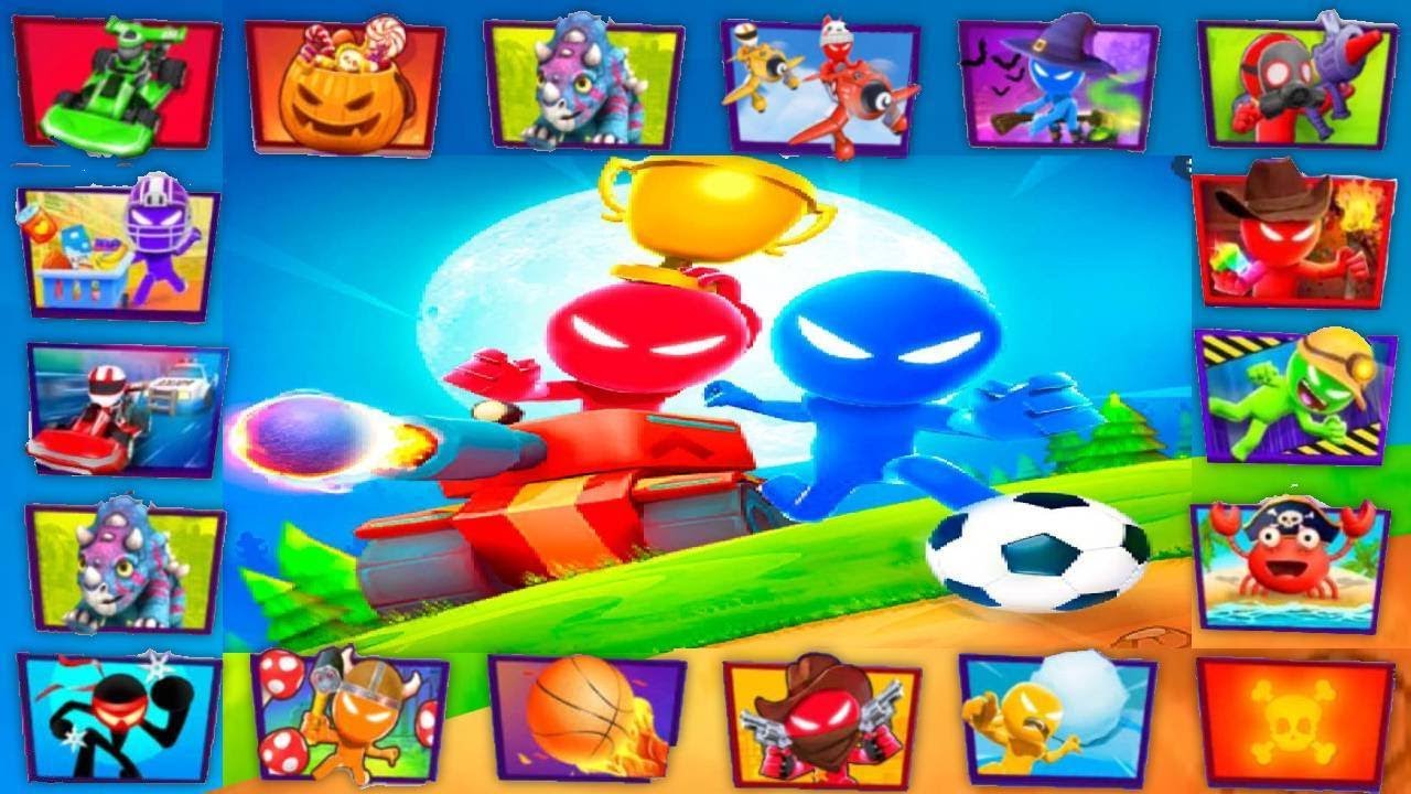 Stickman MiniGames Gameplay 1234 Player Gameplay Stickman Party Android ...