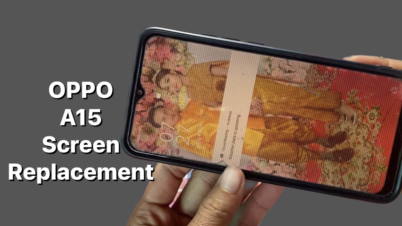 Oppo A15 screen replacement | change lcd display - YouTube
