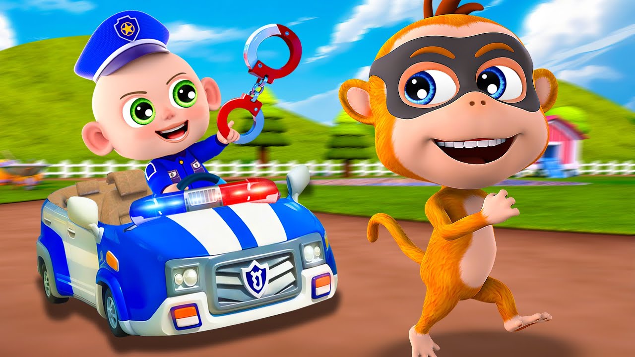Baby Police Officer Chase Thief | Baby Police Song | Nursery Rhymes ...