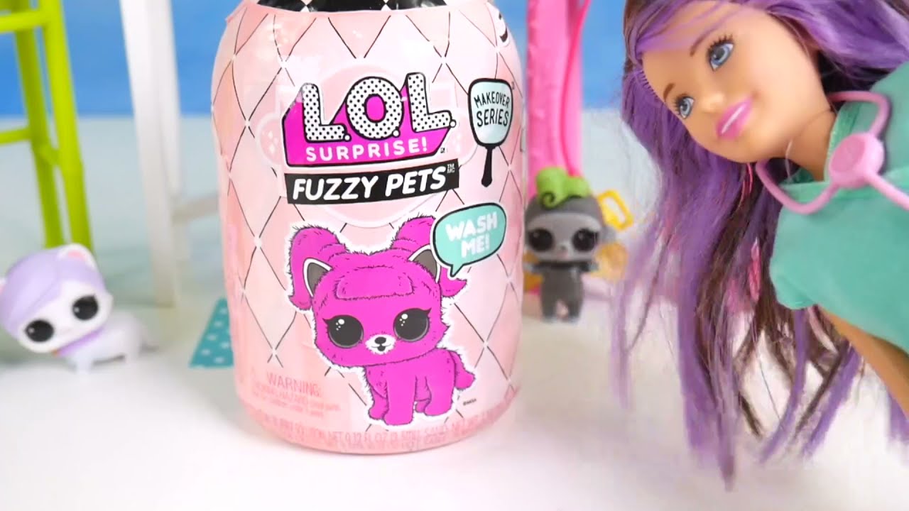LOL OMG Makeover with DIY Giraffe Build and Big Sister Hospital Doll ...