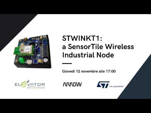 STWIN: a SensorTile Wireless Industrial Node - YouTube