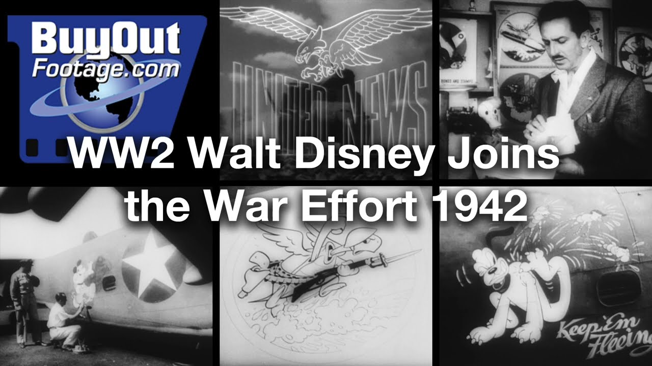 Walt Disney Joins the War Effort 1942 | WW2 - YouTube